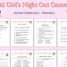 Printable Girls Night Out Game Bundle Party Games and Activities, Girls Party Games, Ladies ...