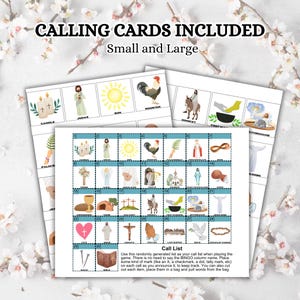 30 EASTER Bingo Cards Game, Christian Bingo, Religious Bingo Game ...