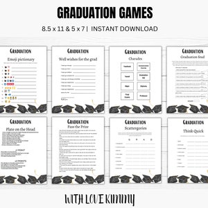 Printable Graduation Games, 2024 Graduation Games, Graduation Party ...