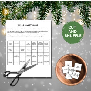 30 Unique Christmas Song Bingo Cards, Adult Kids Christmas Game ...