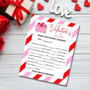 Printable Valentine's Day Game, MAD LIBS Party Game and Activity, Kids ...