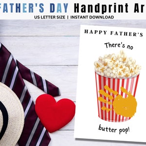 Father's Day Handprint Activity, Father's Day Printable, Happy Father's ...