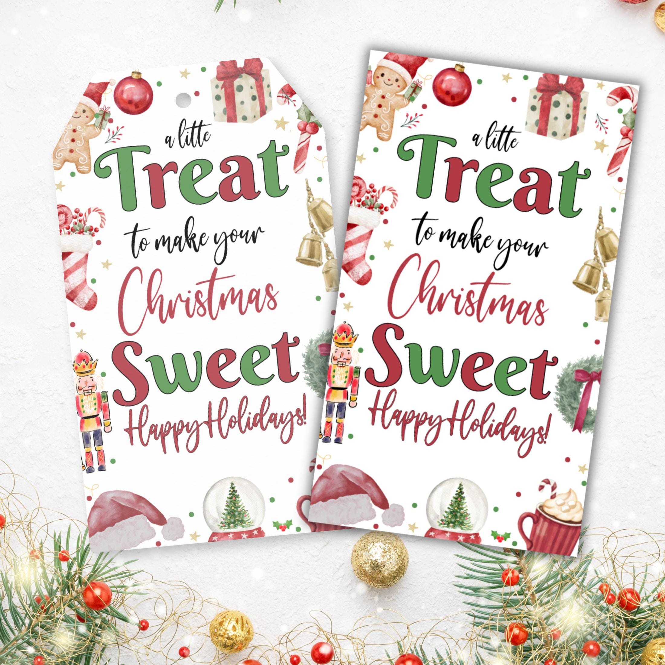 Christmas Sweet Treat Gift Tag Printable, A Little Treat to Make ...