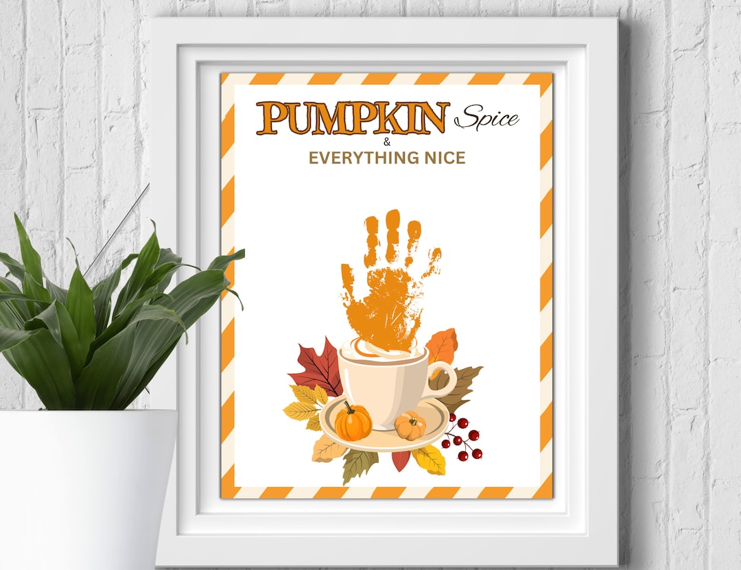 Fall Handprint Art, Fall Craft, Kids Handprint Art Craft, Fall Art for ...