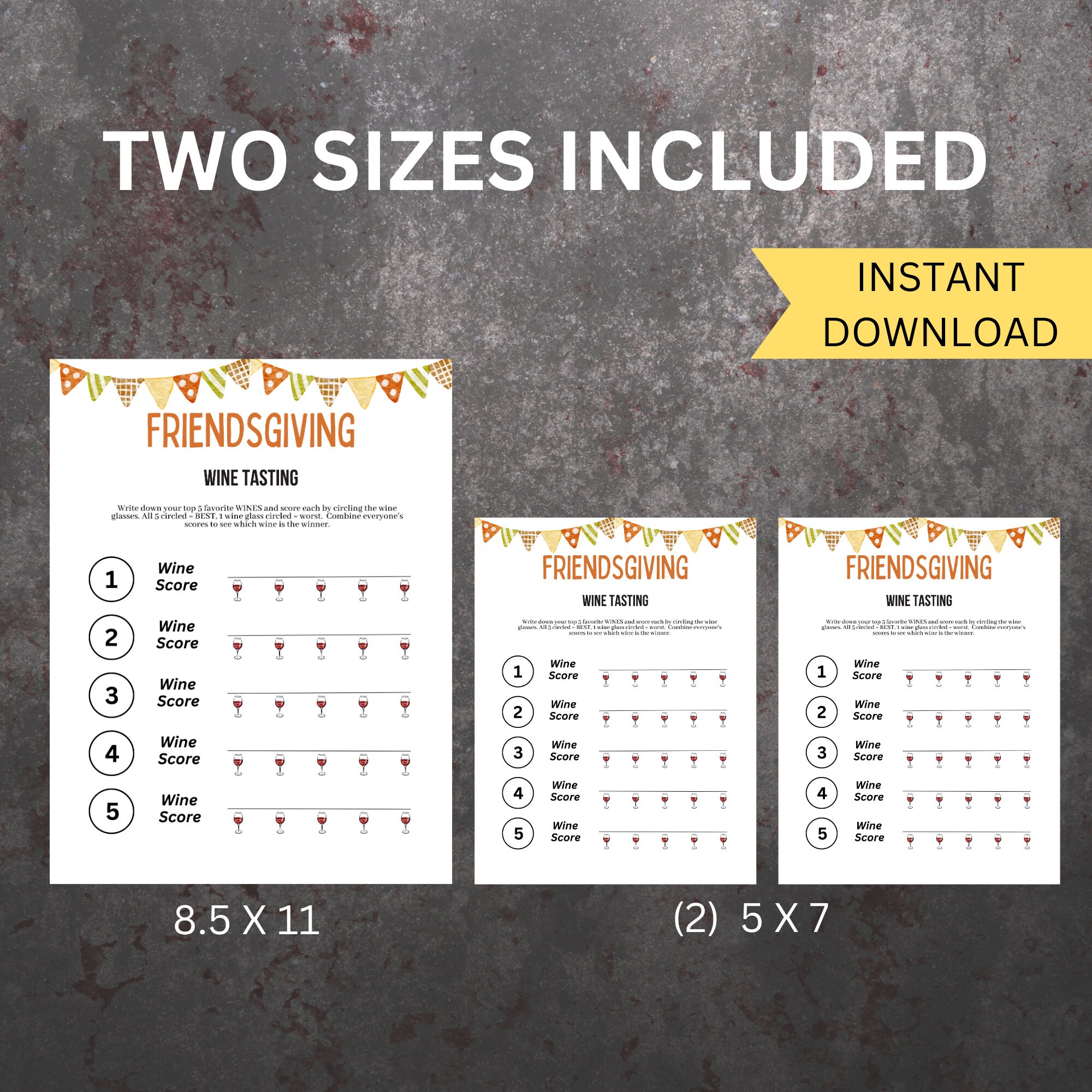 Friendsgiving Game Friendsgiving Wine Tasting Game - Etsy