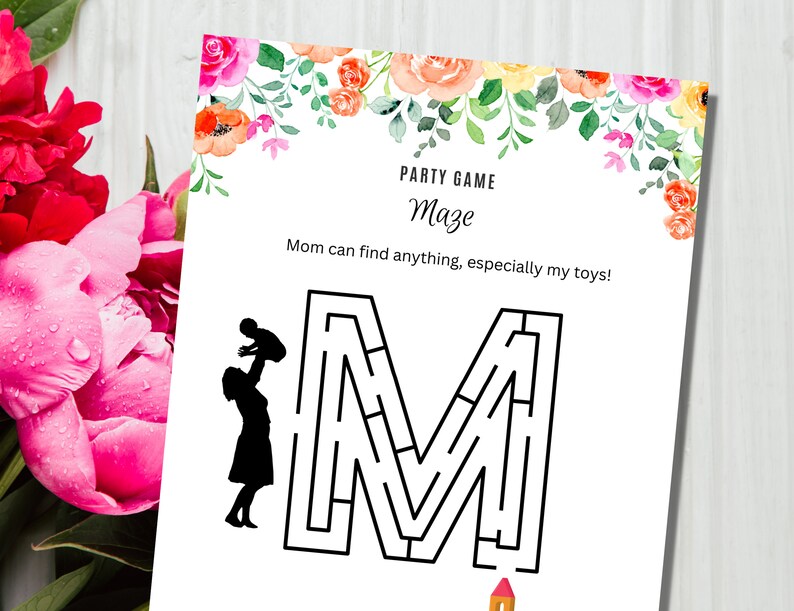 Mother's Day Game, Mother's Day Printable, Mother's Day Craft, Happy ...