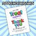 Appreciation Sign, Sweet Little Treat Thank You Sign Employee Staff ...