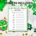 Printable St Patrick's Day Word Scramble Game, St Paddy's Day Game ...
