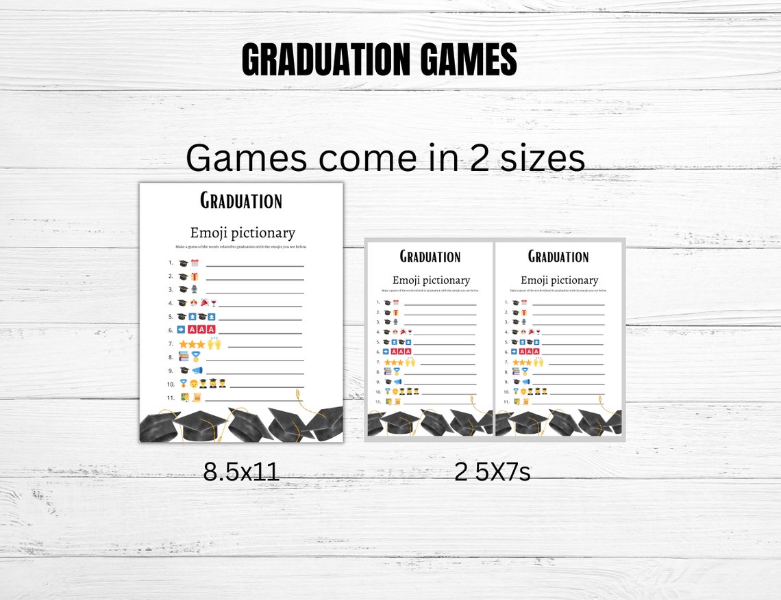 Printable Graduation Games, 2024 Graduation Games, Graduation Party ...