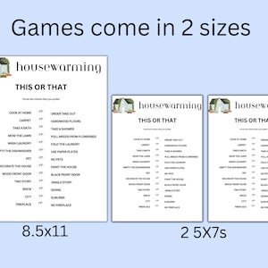 Housewarming Game Bundle, Printable New House Games, Housewarming Ideas ...