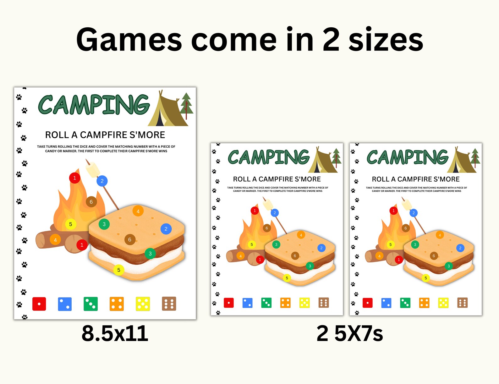 Camping Games Bundle for Kids & Adults Camping Activities - Etsy
