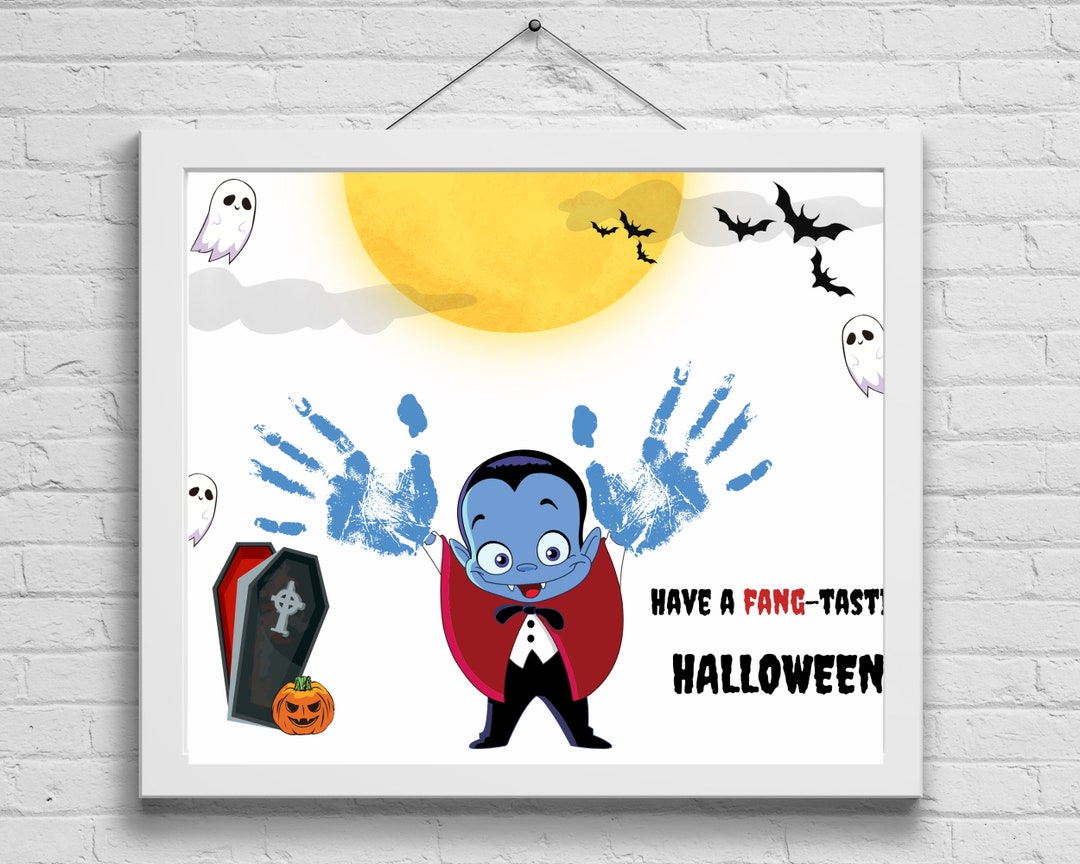 Halloween Handprint Footprint Art, Halloween Craft, Kids Art Craft ...