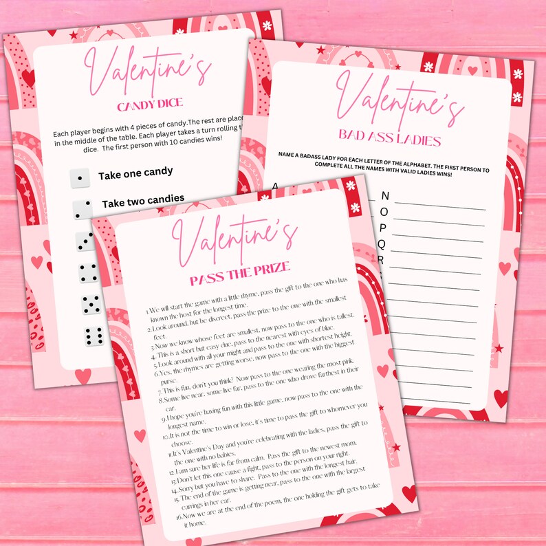 Printable Valentines Day Game Bundle Party Games and - Etsy