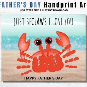 Father's Day Handprint Activity, Father's Day Printable, Happy Father's ...