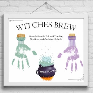 Halloween Handprint Footprint Art, Halloween Craft, Kids Art Craft ...
