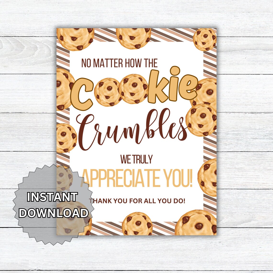 Cookie Appreciation Sign, Baked Goods Staff Employees Office Faculty ...