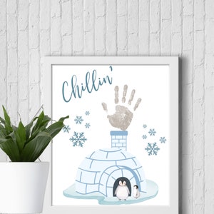 Winter Handprint Art Bundle, Winter Craft, Kids Handprint Art Craft ...