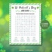 Printable St Patrick's Day Word Search Game, St Paddy's Day Game ...