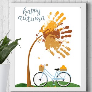 Fall Handprint Art, Fall Craft, Kids Handprint Art Craft, Fall Art for ...