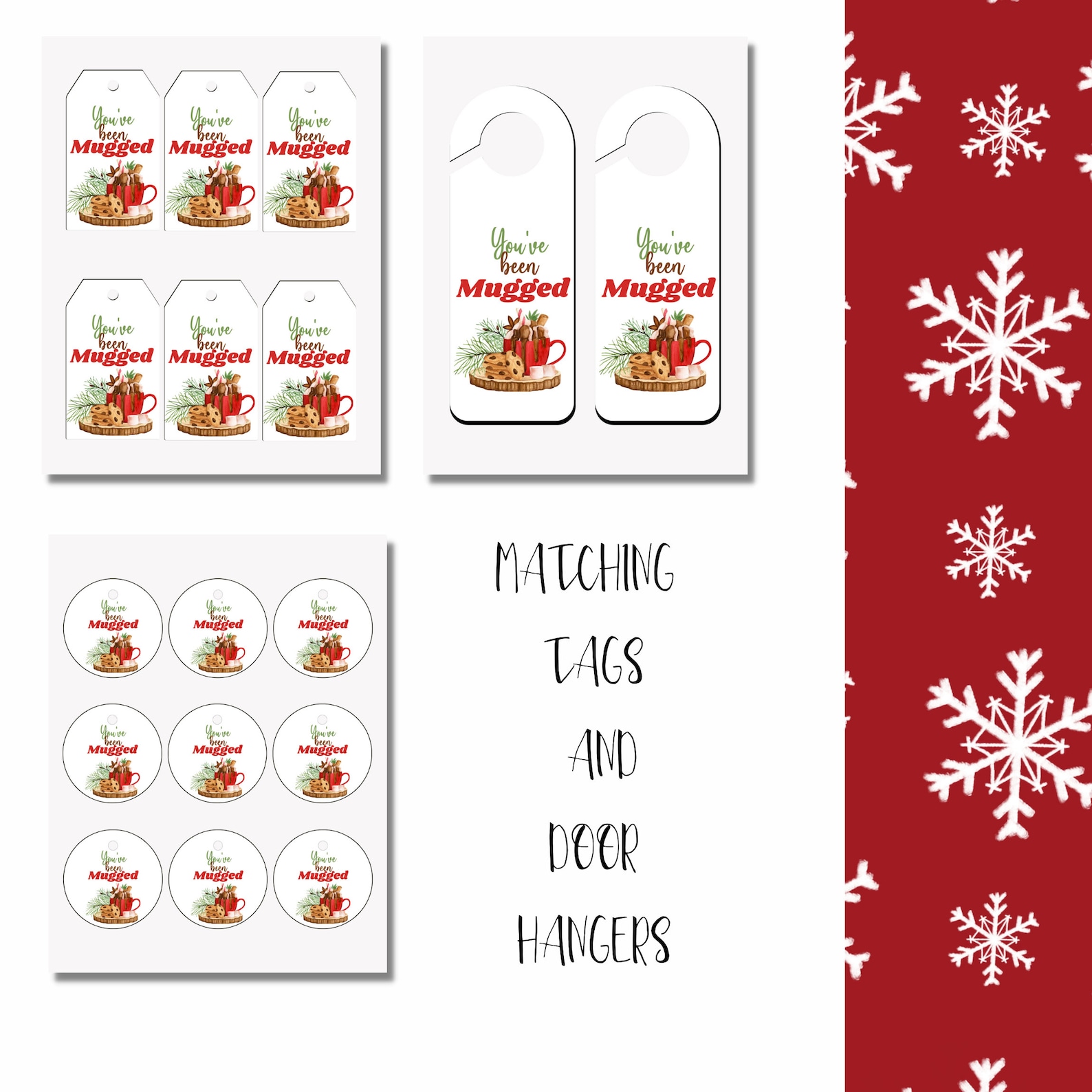 You've Been Mugged Printable Bundle, We've Been Mugged Kit, I've Been ...