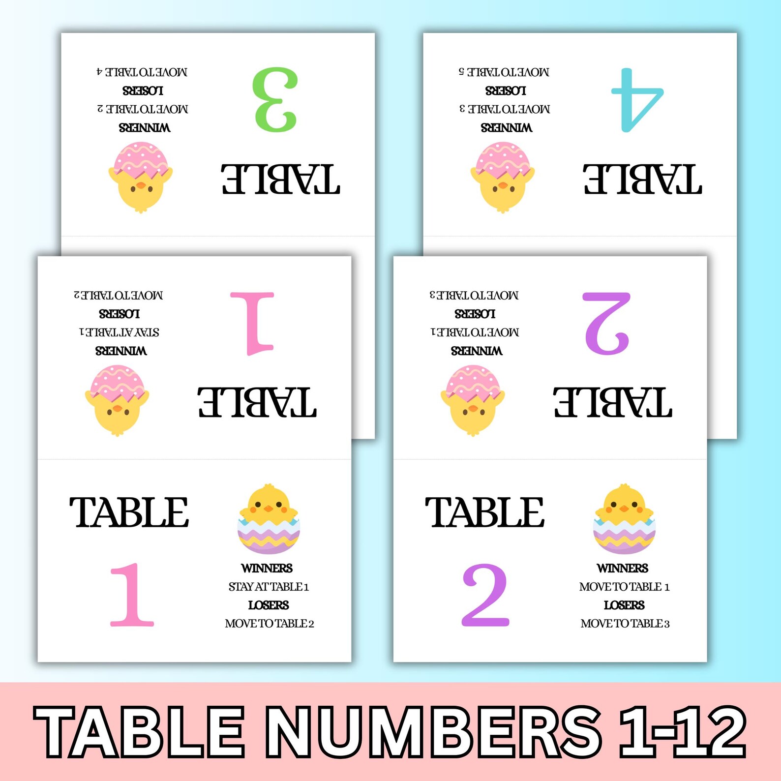 Easter Bunco Party Pack, Game Night Printable Score Cards, Tally Sheets ...