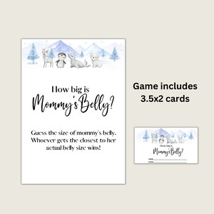22 Winter Woodland Baby Shower Game Bundle, Winter Woodland Animals ...