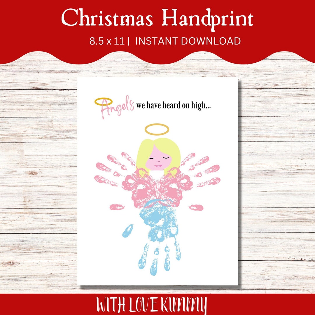 Christmas Handprint Craft Printable Bundle, Christmas Preschool Craft ...