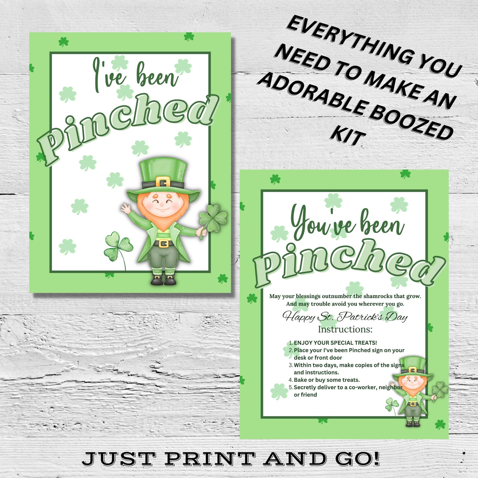 You've Been Pinched Printable Bundle, We've Been Pinched Kit, I've Been ...