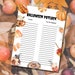 Halloween Potluck Sign up Sheet, October Potluck Sheet, Church Potluck ...
