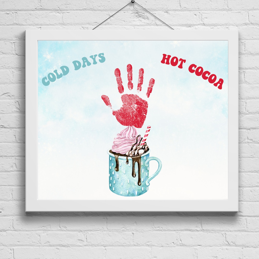 Winter Handprint Art , Winter Craft, Kids Handprint Art Craft, Art for ...