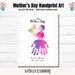 Mother's Day Handprint Activity, Mother's Day Printable, Happy Mother's ...