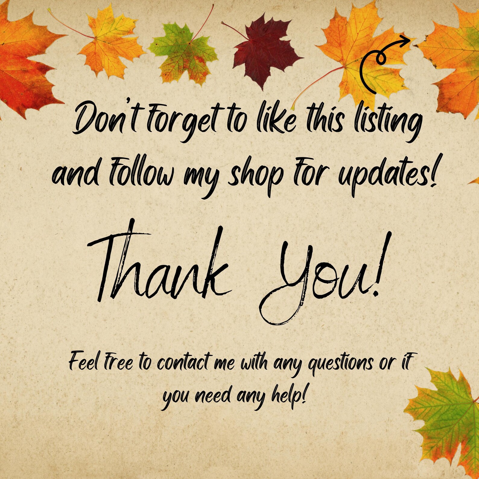 Autumn Fall Thank You Tags, Staff Appreciation, Teacher Gift ...