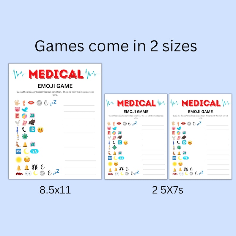 Medical Game Bundle, Printable Nursing Games, Doctor Games, Radiology ...