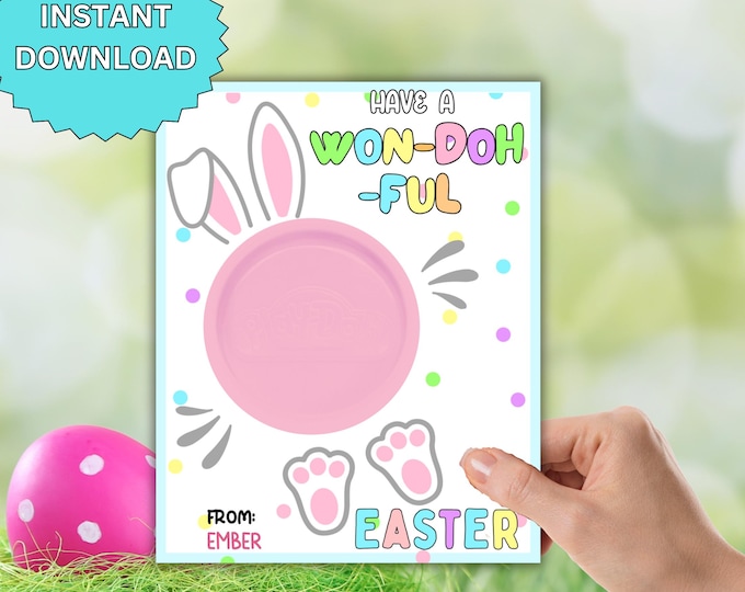 Easter Bunny Play Doh Cards | Easter Playdoh | Printable Kids Activity ...