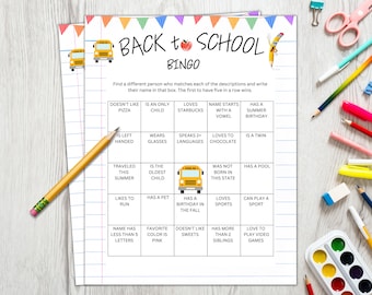 What's in Your Backpack Printable Back to School Game - Etsy
