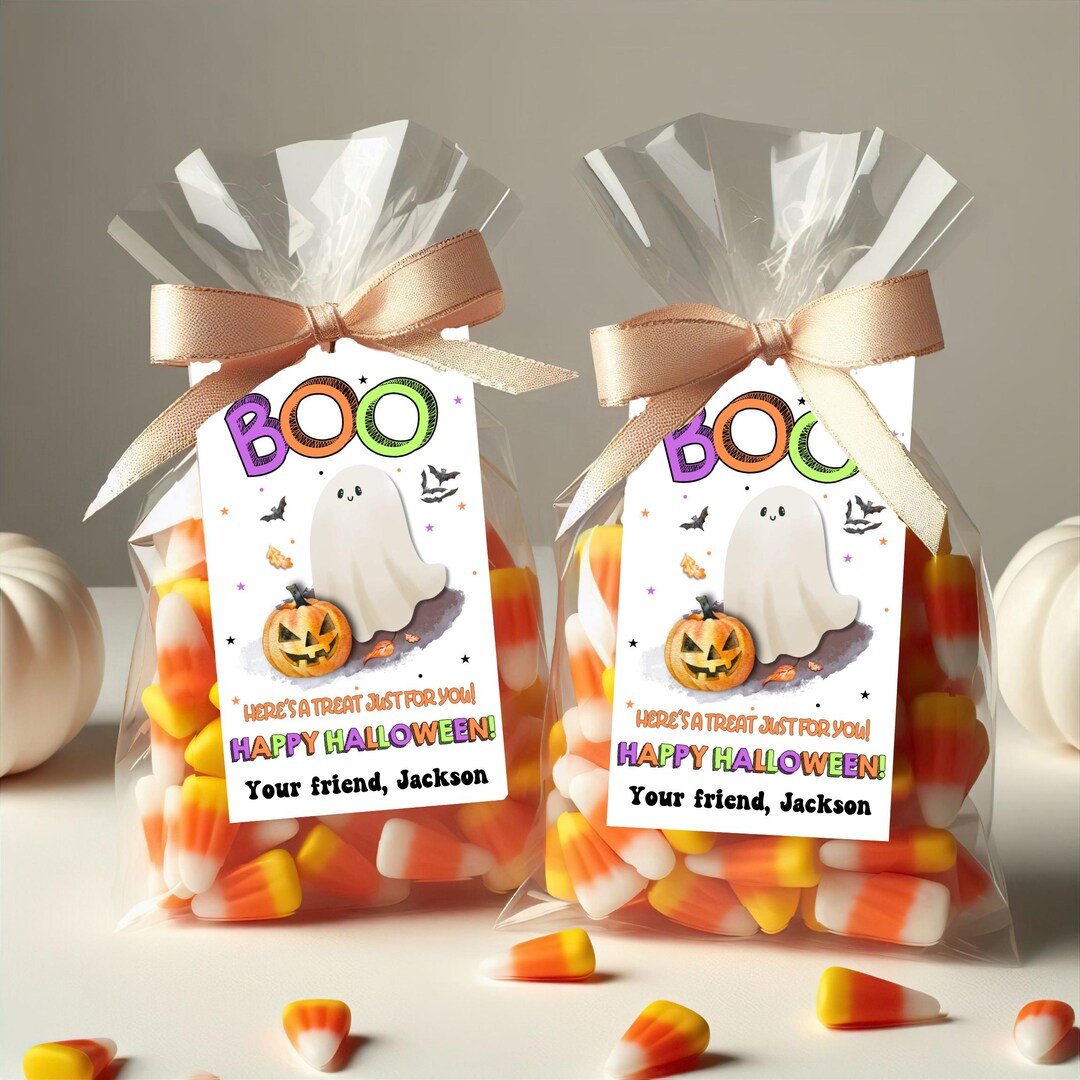Halloween BOO Gift Tag, Boo Tag for Friend, Neighbor, Coworkers, Ghost ...