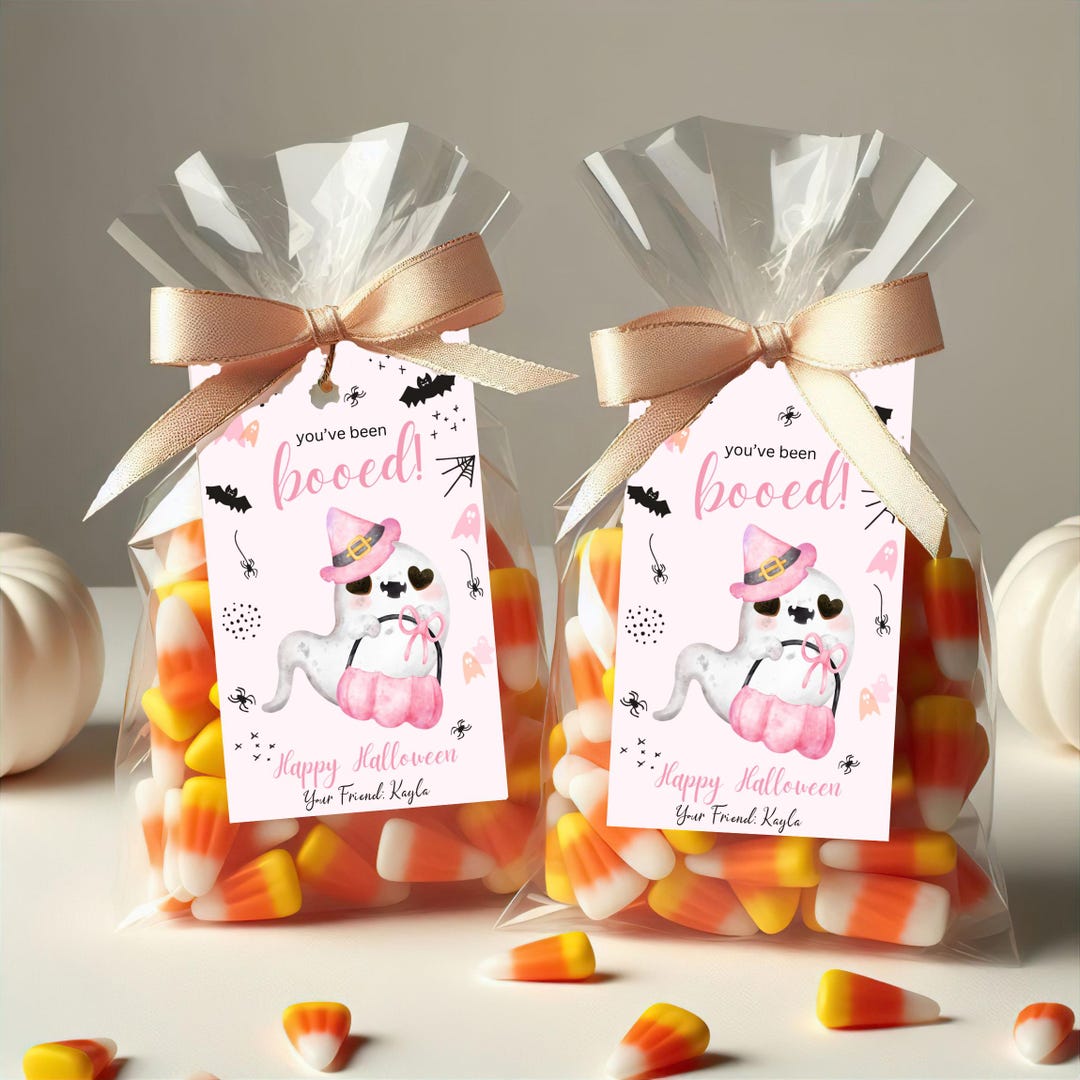 Halloween You've Been Booed Gift Tag, Boo Tags for Friends, Neighbors ...