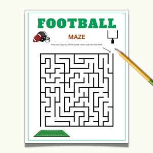 Football Games Bundle, Football Party Games, Football Birthday Party ...