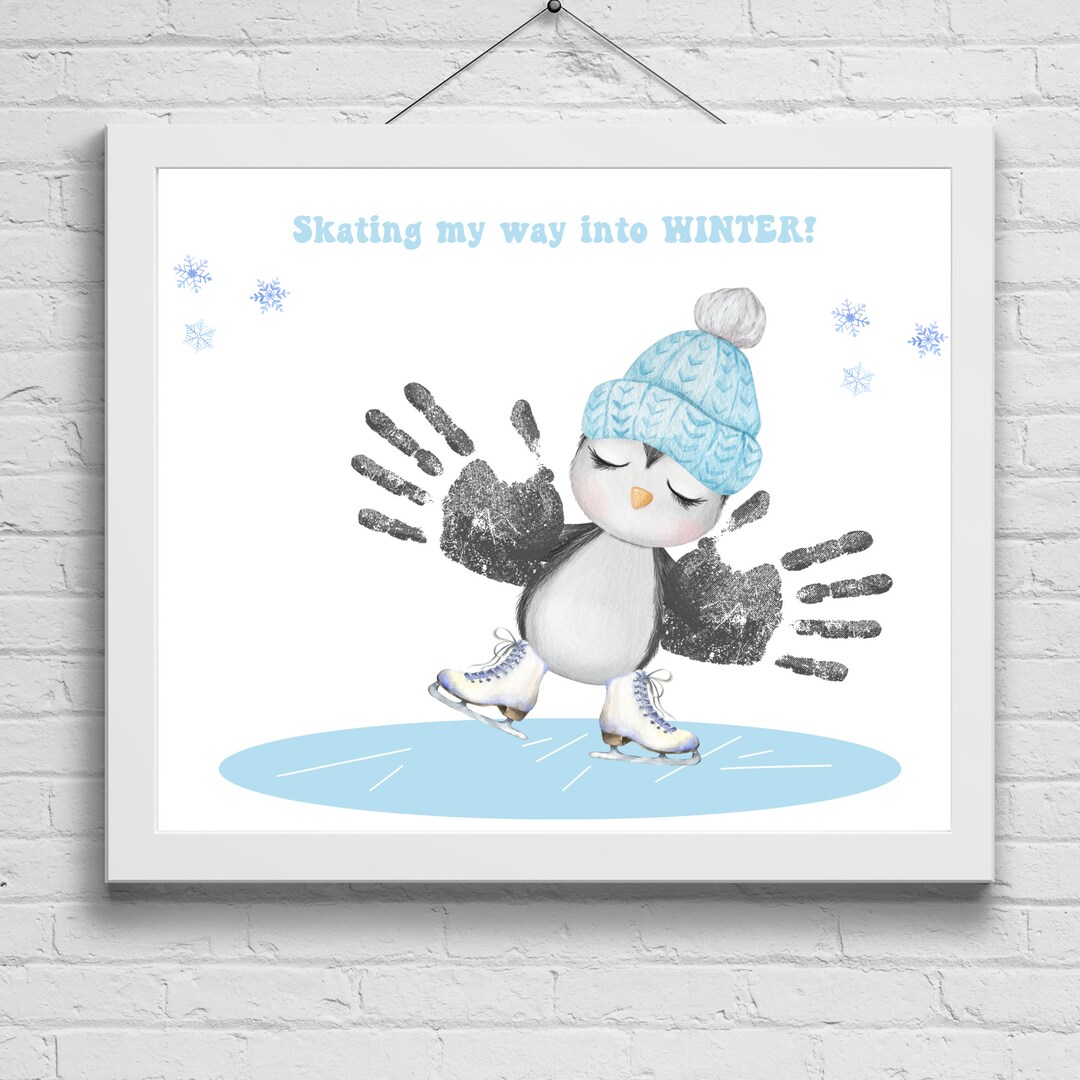 Winter Handprint Art , Winter Craft, Kids Handprint Art Craft, Art for ...