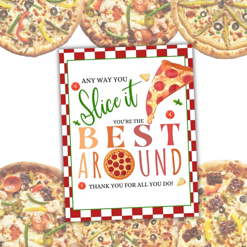 Pizza Slice Appreciation Sign, Pizza Staff Employee Office Faculty ...