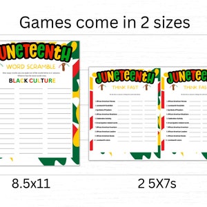 Juneteenth Game Bundle Juneteenth Activity Black History - Etsy