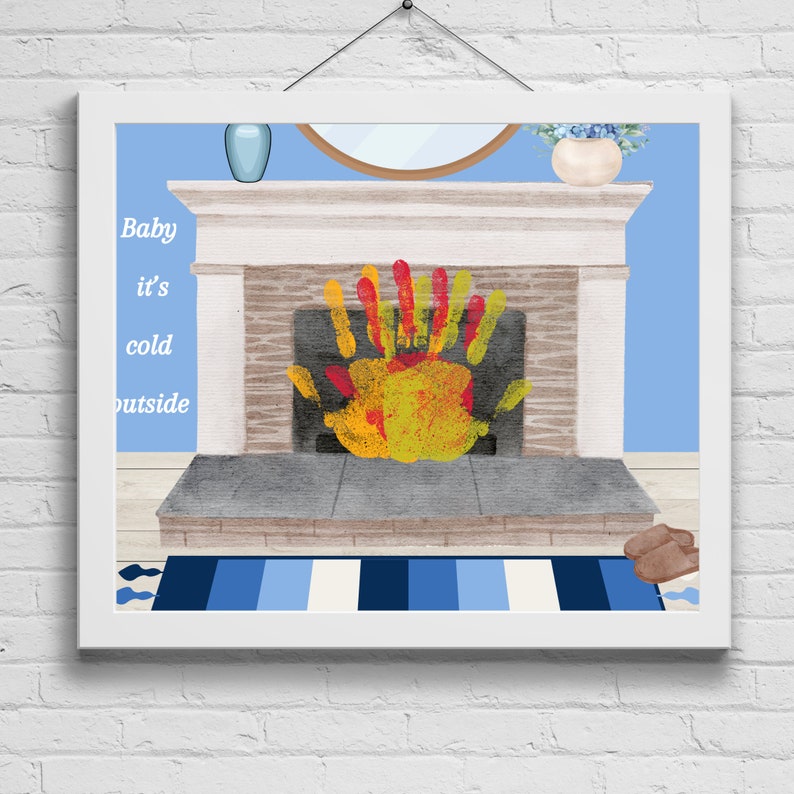 Winter Handprint Art , Winter Craft, Kids Handprint Art Craft, Art for ...