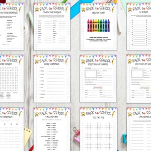 Back to School Games Bundle, School Games, Classroom Games, Back to ...