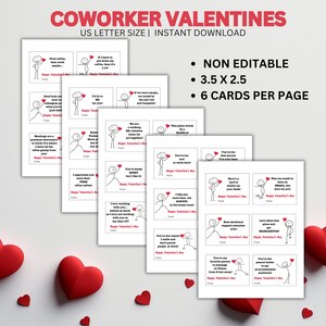 Valentines Cards for Coworkers, Funny Valentine Card, Office Staff ...