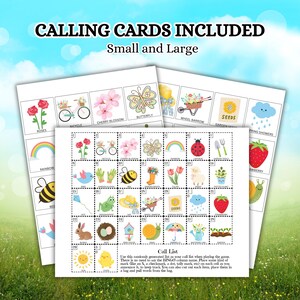 50 SPRING Bingo Cards, Fun Spring Bingo Game, Kid Spring Activity, Fun ...