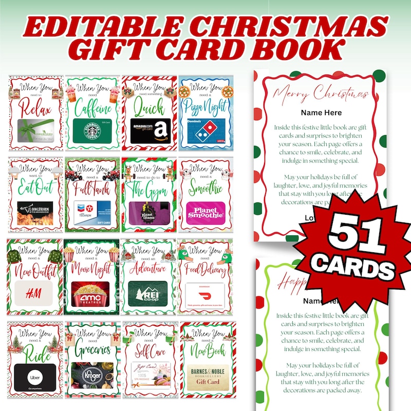 Gift Card Book Paper - 60+ Gift Ideas for 2025