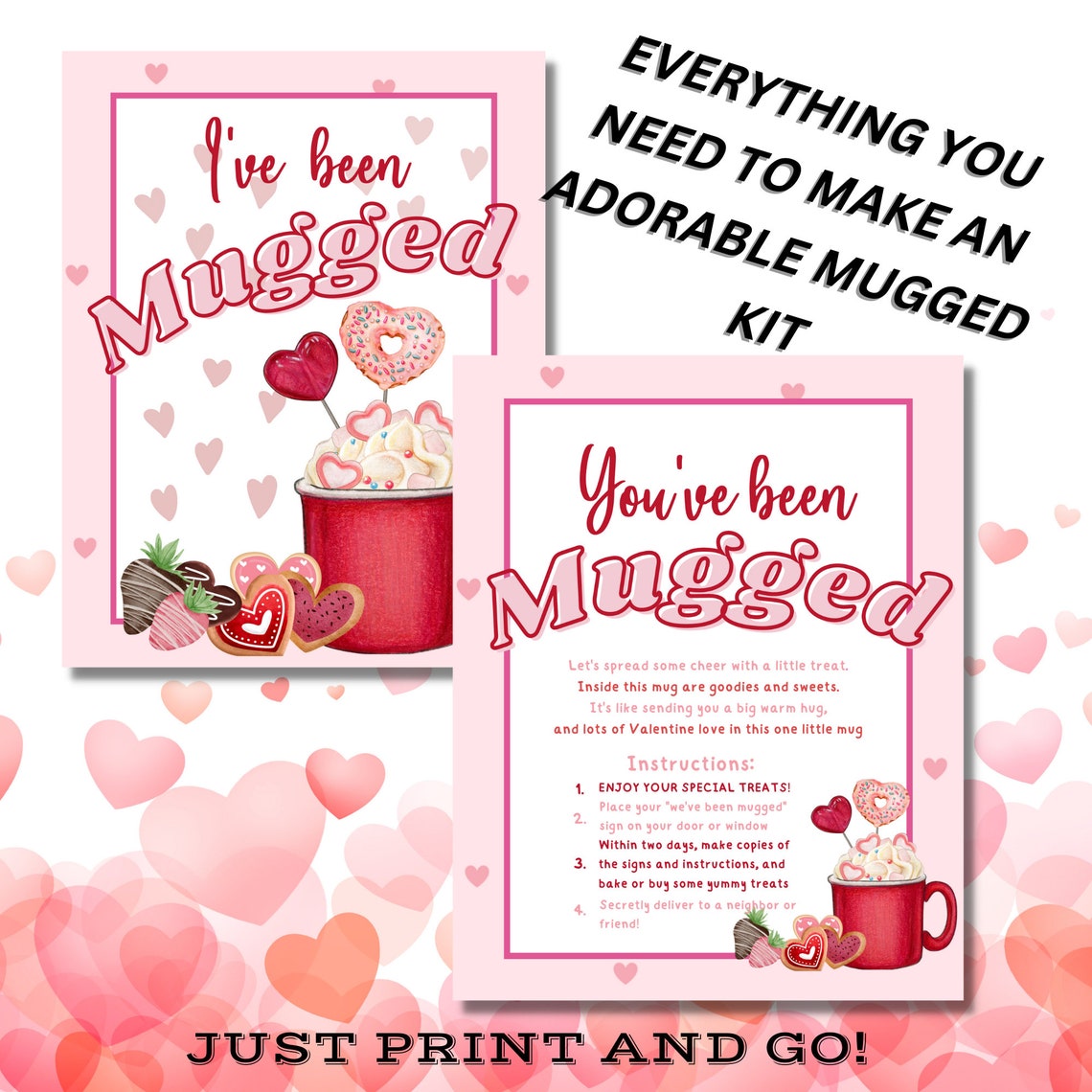 You've Been Mugged Printable Bundle, We've Been Mugged Kit, I've Been ...