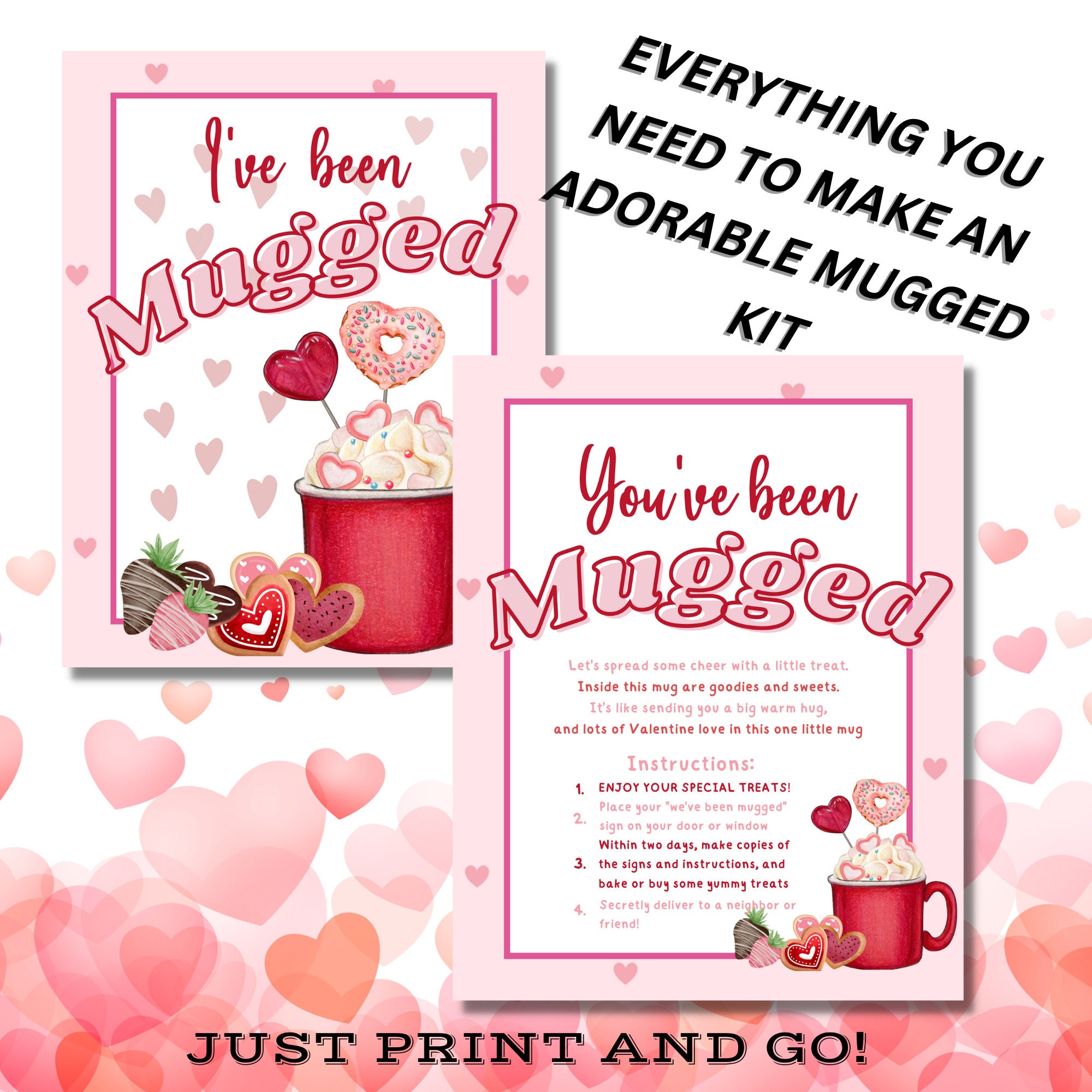 You've Been Mugged Printable Bundle, We've Been Mugged Kit, I've Been ...