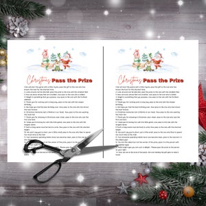 Christmas Pass the Prize Game, Christmas Game Printable, Family ...