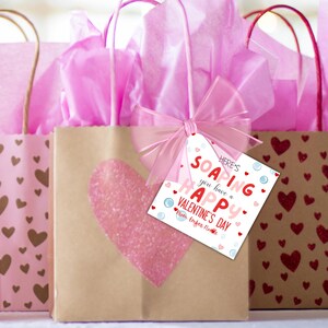Soapin' Valentines Gift Tag, Printable Valentine Tag, Soapin You Have a ...